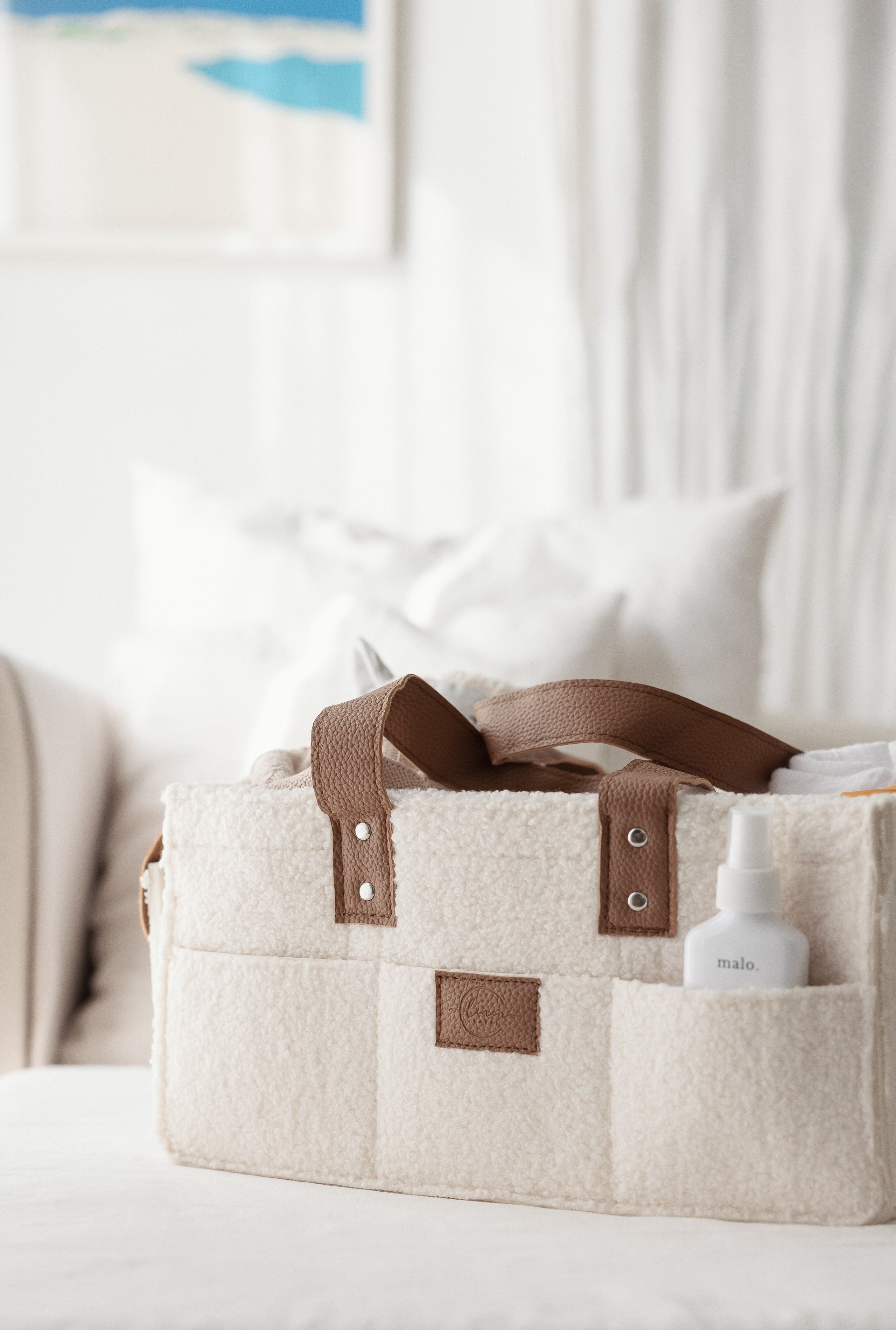 Nappy Caddy – Linen Label