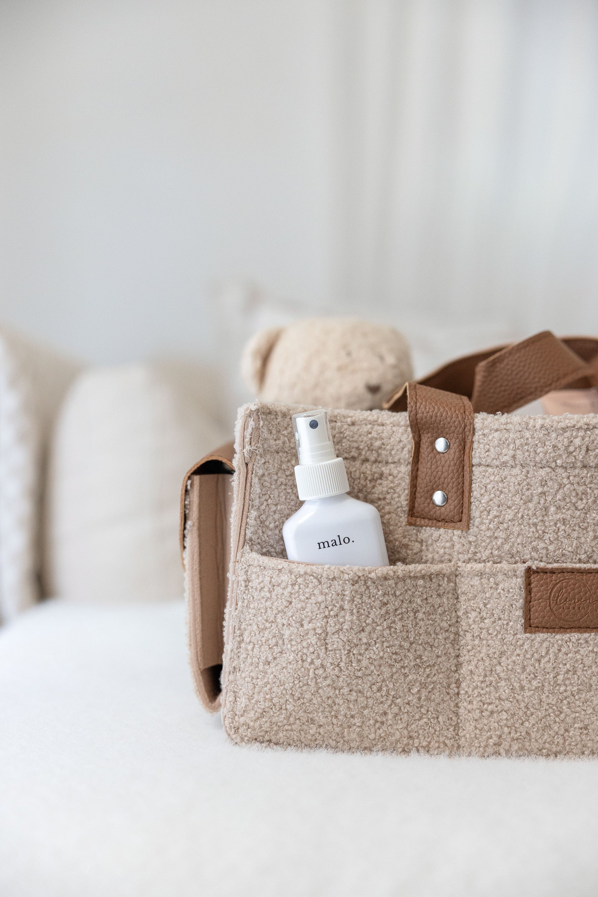 Nappy Caddy | Baby Diaper Caddy & Nursery Organiser – Linen Label