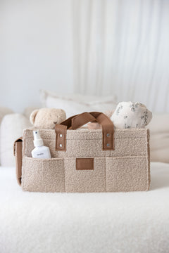 Nappy Caddy | Baby Diaper Caddy & Nursery Organiser – Linen Label