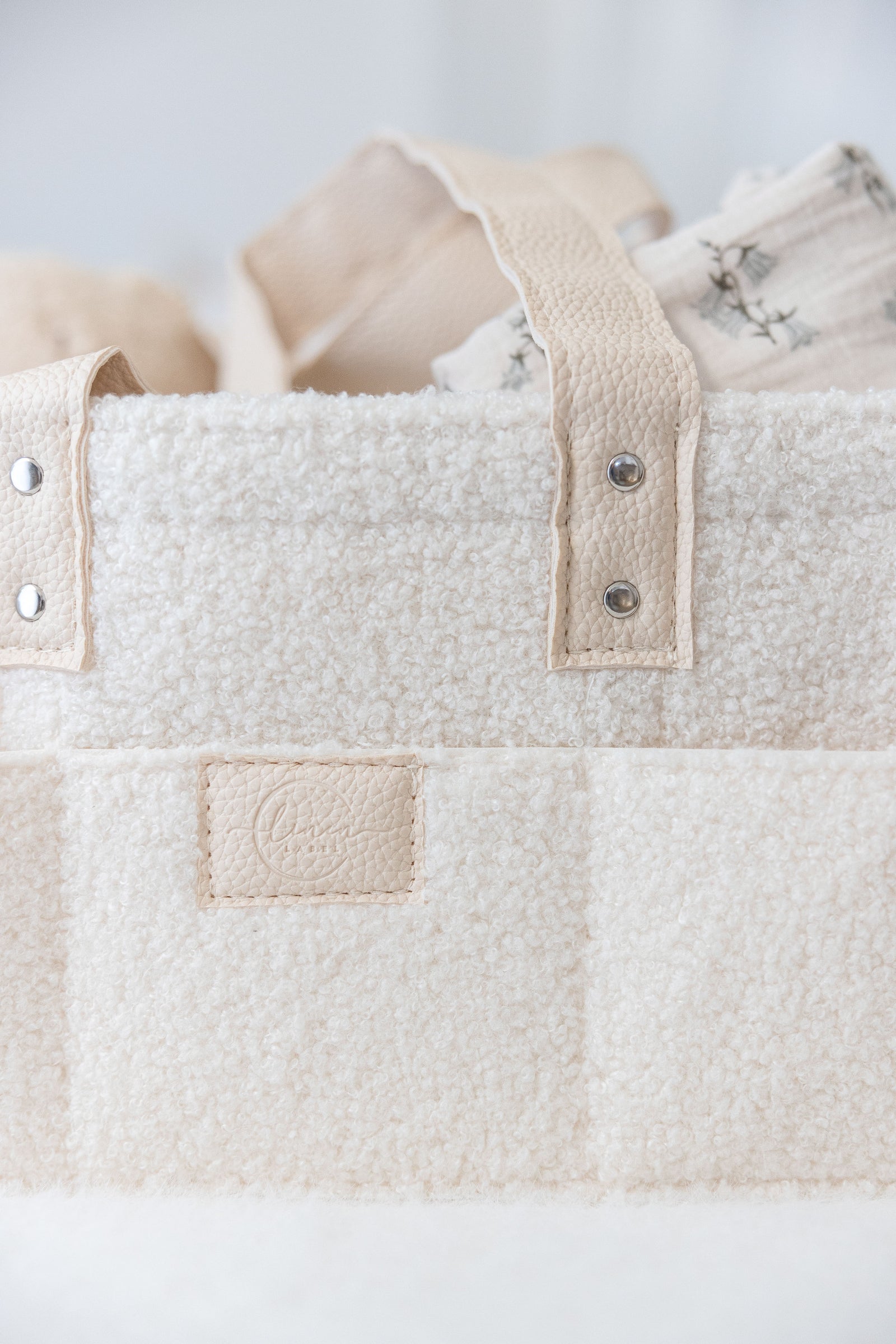 Nappy Caddy | Baby Diaper Caddy & Nursery Organiser – Linen Label