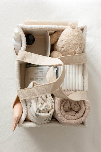 Nappy Caddy | Baby Diaper Caddy & Nursery Organiser – Linen Label